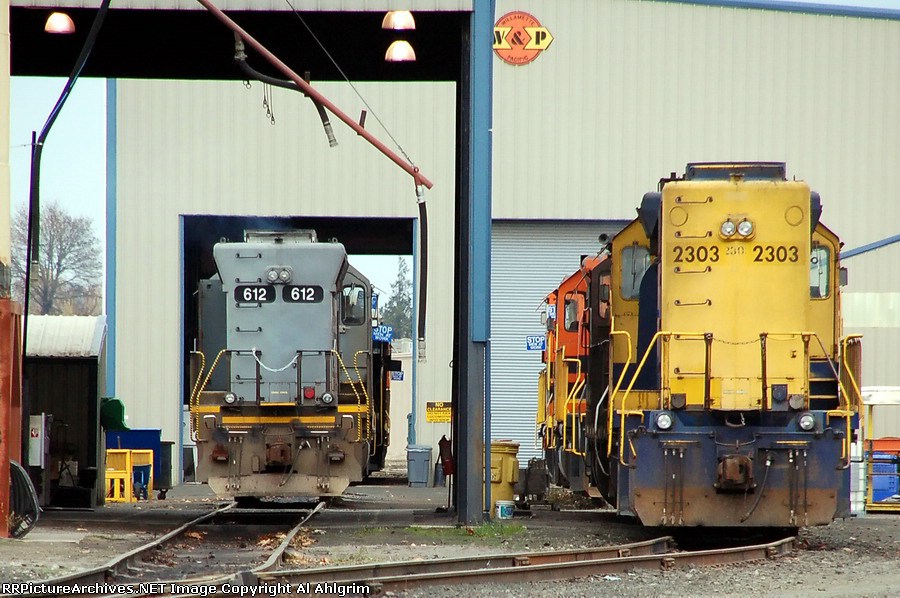 KCS 612 and PNWR 2303